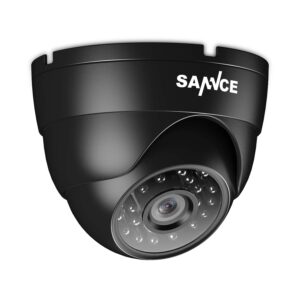 sannce 1080p cctv security camera, dome surveillance camera with 100ft night vision, ip66 waterproof for 960h,720p,1080p,5mp,4k analog security dvr (no power supply and cable, only a camera)