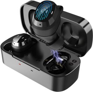 fiil t1x tws true wireless earbuds - bluetooth 5.0, hifi stereo bass, noise-cancelling, sweatproof, black