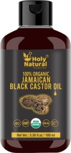 organic jamaican black castor oil (3.38 fl oz) usda certified, traditional handmade with typical and traditional roasted castor beans smell ,100% pure black castor oil (no additive, non gmo)