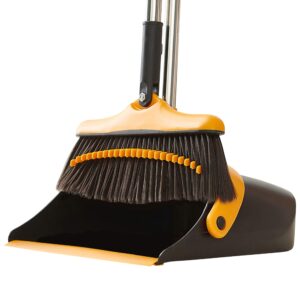 broom and dustpan (yellow)