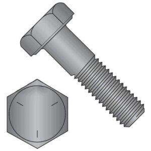 newport fasteners hex bolts, grade 5 plain finish, 7/8"-9 x 9 1/2" (quantity: 5 pcs) partially threaded unc thread (thread size: 7/8") x (length: 9 1/2")