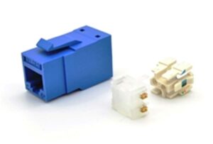 belden rv6mjkubl-b24 cat6+ revconnect modular jack blue pack of 24