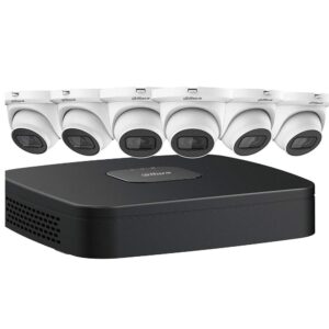 dahua n484e62s 8ch nvr kit with 6 4mp starlight mini eyeball cameras