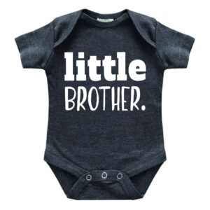 unordinary toddler little brother newborn outfit baby brother boy bodysuit coming home outfits boys (charcoal black, new born)