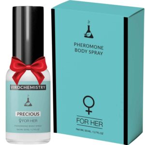 virochemistry pheromones for women (precious) body spray - elegant, ultra strength organic human pheromones fragrance body spray 50ml - [human grade pheromones to attract men]