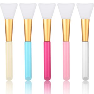 patelai 20 pieces soft silicone facial mud applicator clay tools face mask brushes beauty tools for sleeping mud mask hairless body lotion and body butter