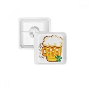 diythinker clover yellow beer ireland st.patrick's day keycap mechanical keyboard pbt gaming upgrade kit