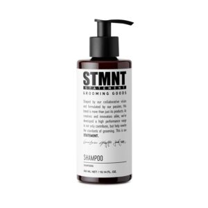 stmnt grooming goods shampoo, 10.1 oz | sls/sles sulfates free | activated charcoal & menthol | removes build up | fuller feeling hair