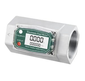 epidioxi turbine flow meter electronic digital flow-meter aluminum alloy liquid water diesel gasoline methanol kerosene oil (2 inch internal thread gauge)