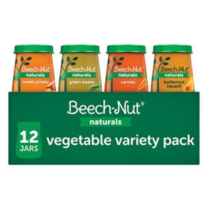 beech-nut baby food jars, veggie variety pack, 4oz, 12ct