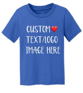 ink stitch toddler custom t-shirts design your own tees for toddler - royal (4t)