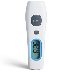 metris instruments digital forehead thermometer for adults and kids, touchless no contact infrared temperature sensor, professional and home use, model thd2fe