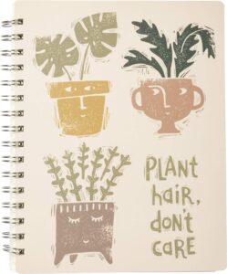 primitives by kathy plant hair don't care spiral notebook 7" x 9" x 0.50"