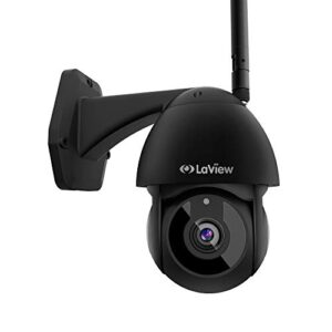 laview security camera outdoor,1080p hd wi-fi home security cameras with pan/tilt 360 view,night vision,2-way audio,ip65,motion detection activity alert,easy set up,usa cloud service with alexa