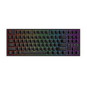 kxa wanuigh mechanical keyboard gaming keyboard nebula rgb cherry mx switch pbt keycaps gaming keyboard for pc/mac gamer, typist (color : black, size : red switch)