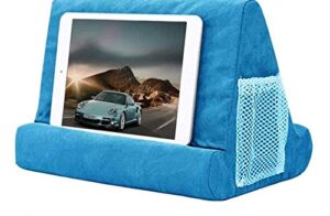 pillow foam laptop tablet lapdesk multifunction tablet stand holder stand lap rest cushion for ipad with bag (light blue)