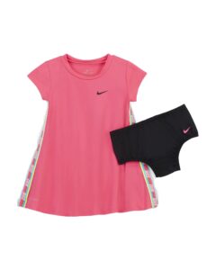 nike infant girls' dress and pantie set hyper pink newborn