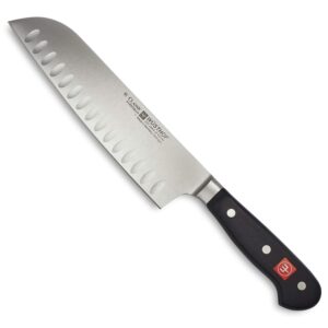 wusthof classic 8" hollow edge santoku knife