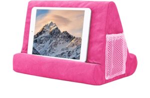 pillow foam laptop tablet lapdesk multifunction tablet stand holder stand lap rest cushion for ipad with bag (pink),lightweight