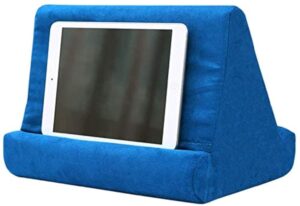 pillow foam laptop tablet lapdesk multifunction tablet stand holder stand lap rest cushion for ipad with bag (royal blue)