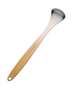 te to te kt-31 pure titanium japanese tongue cleaner, moss & premium ii, matte peach, total length 5.9 inches (150 mm) (matte champagne)