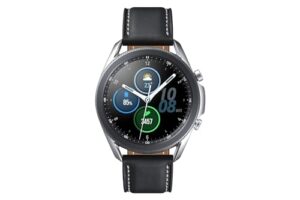 samsung galaxy watch3 r840 smartwatch (45mm stainless steel) international version - mystic silver