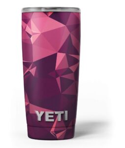 design skinz dark geometric v15 - skin decal vinyl wrap kit compatible with the yeti rambler cooler tumbler cups