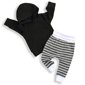 gavol toddler baby boy outfits long sleeve hoodie sweatshirt stripe pant set clothes set for fall winter