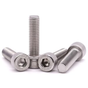 1/4-20 x 2 socket head cap screw bolt, 304 stainless steel 18-8, allen hex drive, coarse thread unc, 10 pcs