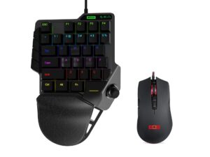 nexilux pro gaming keyboard and mouse combo compatible with playstation 4, playstation 3, xbox one, xbox 360, switch, switch lite and pc, nxl-95237