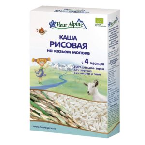 fleur alpine beby goat milk rice for babies from 4 months 7oz/200g from germany