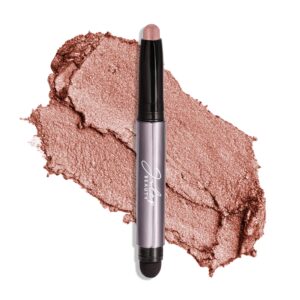 julep eyeshadow 101 crème-to-powder waterproof eyeshadow stick – rose shimmer – long-lasting, crease-proof, pearlescent rose shimmer cream eyeshadow with built-in smudger