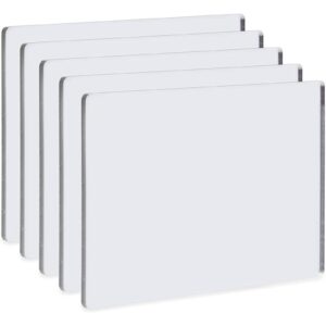 bright creations acrylic mirror sheets, shatter resistant (3mm, 6 x 4 in, 5 pack)