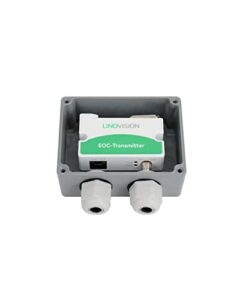 linovision eoc transmitter with waterproof enclosure, used with eoc receiver or eoc switch for upgrading analog surveillance system to ip surveillance system