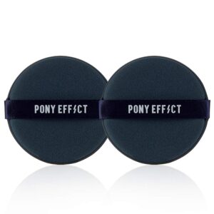 pony effect smooth dough puff v2 | cushion puff | 2 pcs powder puff for cushion makeup | k-beauty