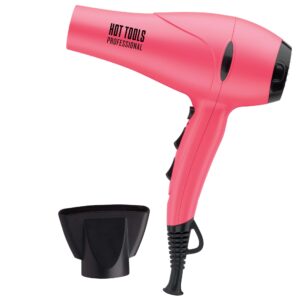 hot tools professional 1875w turbo ionic dryer, pink, 1 ct.