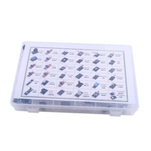 37 in 1 sensor modules kit,electronic components kit,detect temperature, humidity, sound, light, infrared, motion,for mcu education user with box