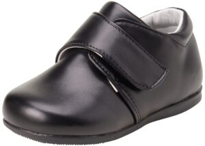 josmo boy's walking dress shoe (infant, toddler), size 6 toddler, black strap