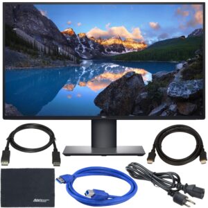 dell u2720q ultrasharp 27" 16:9 hdr 4k ips monitor + display port cable + zoomspeed hdmi cable + usb 3.0 cable + microfiber cleaning cloth monitor bundle