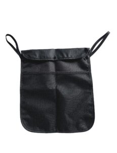 stroller bag organizer black with two storage pockets front mesh pocket for bottles nappy baby cloth