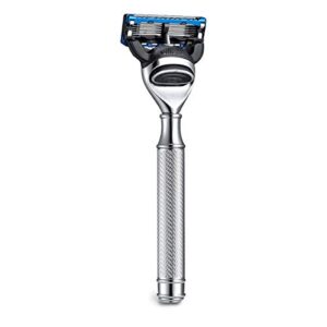 the art of shaving fusion chrome engraved razor, .27 lb.