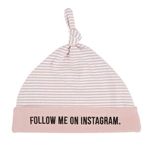 stephan baby that's all collection influencer knit hat, follow me on instagram, fits 6-12 months