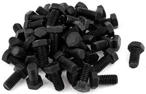 pack 10 3/8-16 x 3/4" hex cap screw tap bolt black oxide 304 stainless steel 18-8