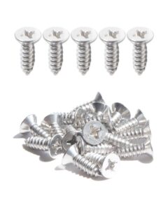 imscrews 25pcs #12 x 3/4" (19mm) stainless flat head phillips wood screws 18-8 (304) stainless steel countersunk self tapping screws