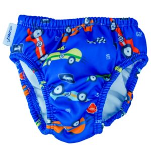 finis baby boys briefs and toddler swim diaper, race car, 4t us