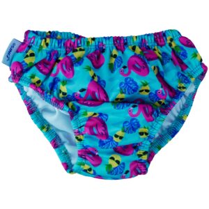 finis baby boys briefs and toddler swim diaper, flamingo, 4t us