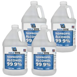 maxtite isopropyl alcohol 99.9% (4 pack, 1 gallon) (4 gal)