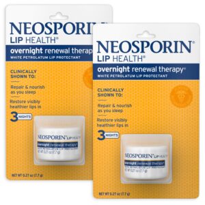 neosporin lip health overnight renewal therapy, 0.27 oz, pack of 2