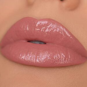 give them lala lip gloss - calm down high shine tinted lip gloss - full coverage pigmented lip makeup for women - lightweight, long lasting lip color - non-sticky lip glosses - cruelty-free