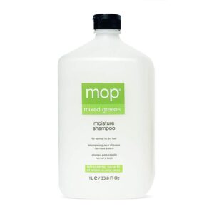 mop mixed greens moisture shampoo no parabens no sulfates, fresh, 33.8 fl. oz.